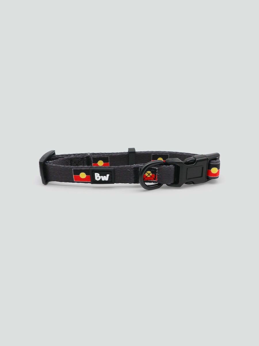 Aboriginal Flag - Dog Collar with Aboriginal Art – BW Tribal