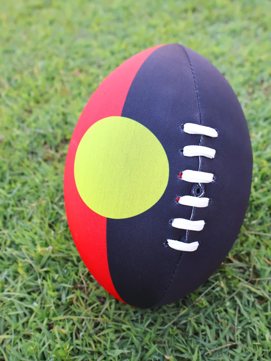 Aboriginal Flag - Neoprene Football with Aboriginal Art – BW Tribal