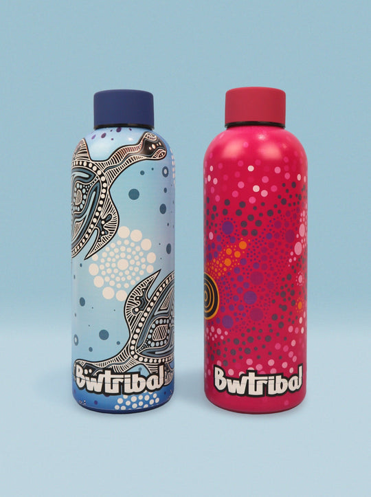 Indigenous Design Aboriginal Art Stainless Steel Water bottles – BW Tribal