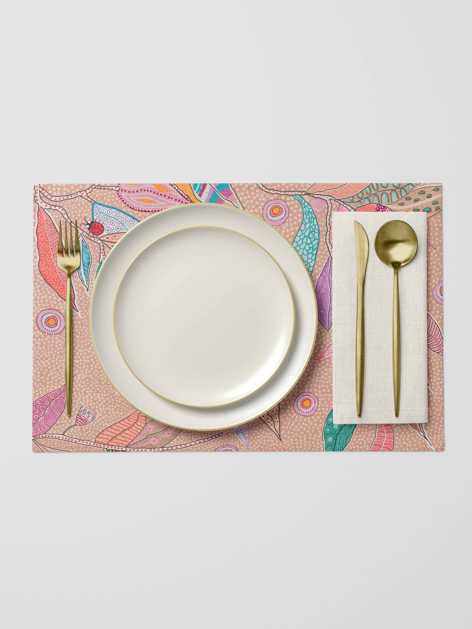 Bush Leaves - Linen Blend Placemats (6 Pack) – BW Tribal