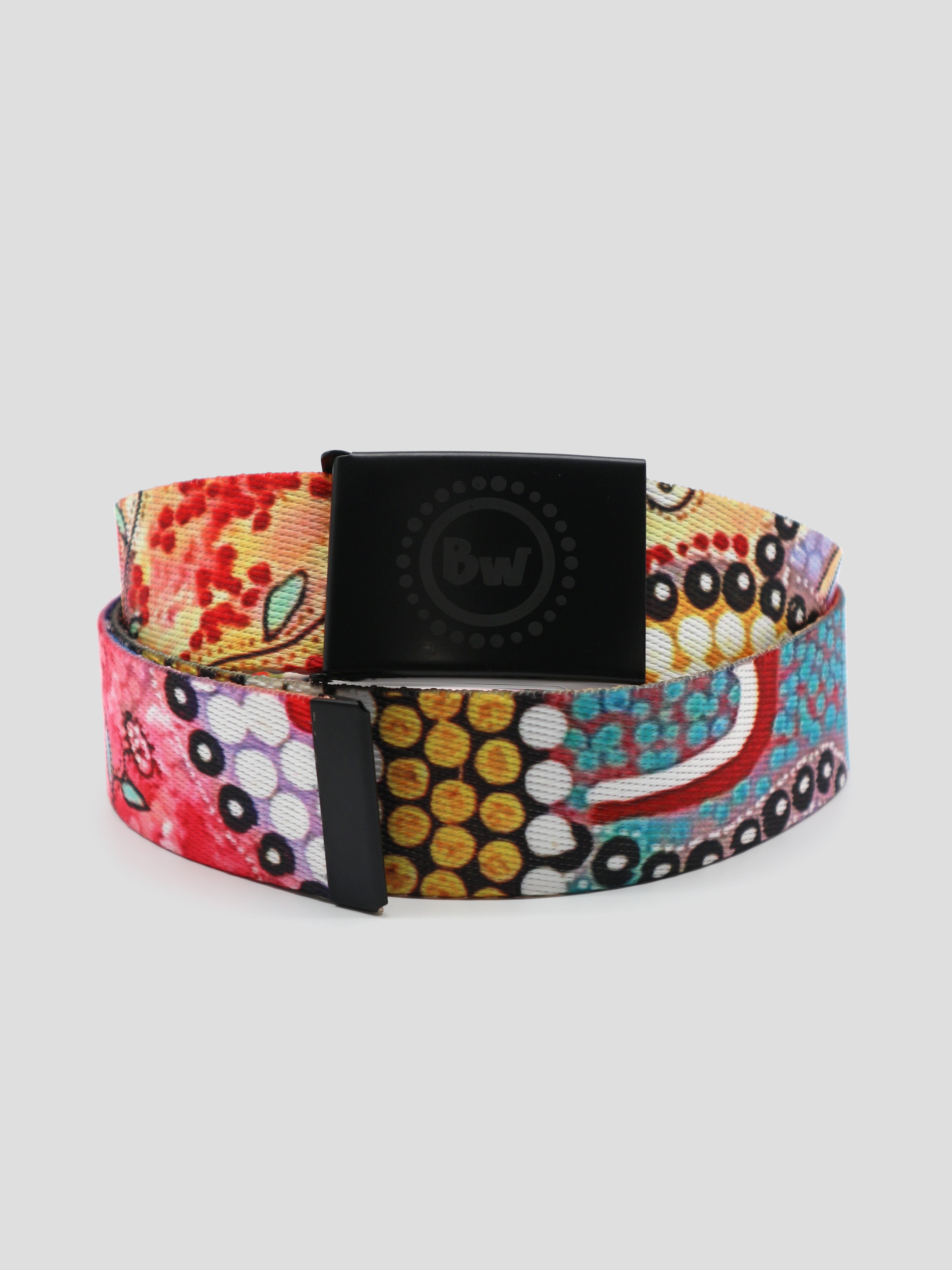 Bushwalks - Belt with Aboriginal Art – BW Tribal