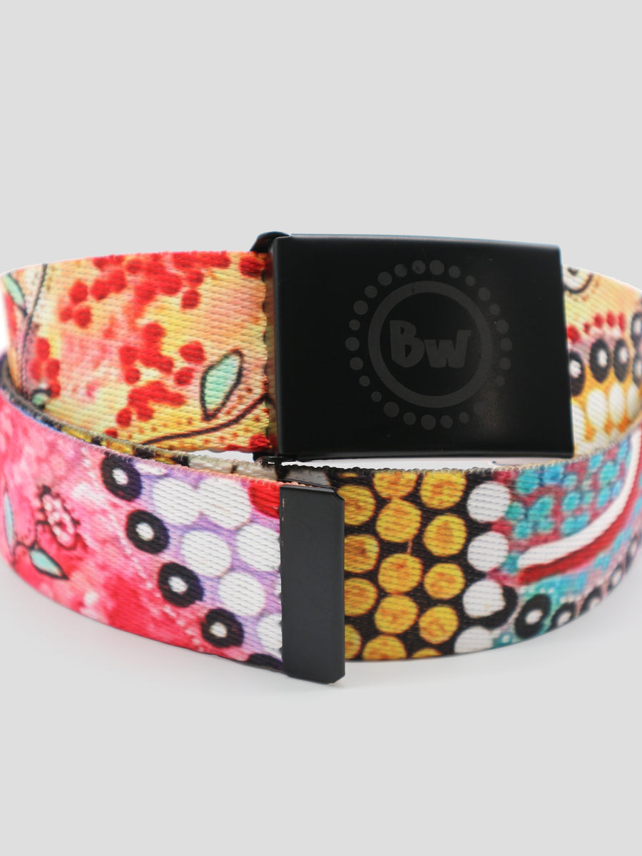 Bushwalks - Belt with Aboriginal Art – BW Tribal