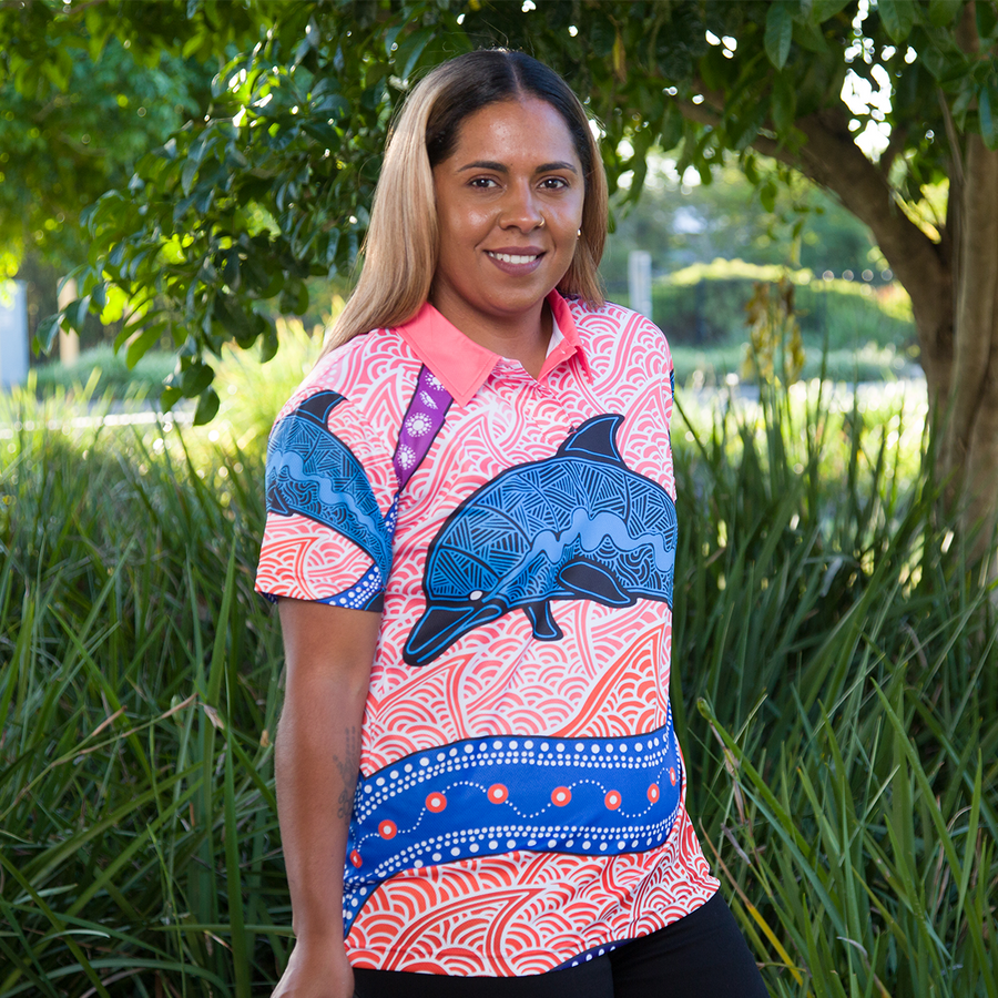 Indigenous Designed Aboriginal Art Women's Polo Shirts – BW Tribal