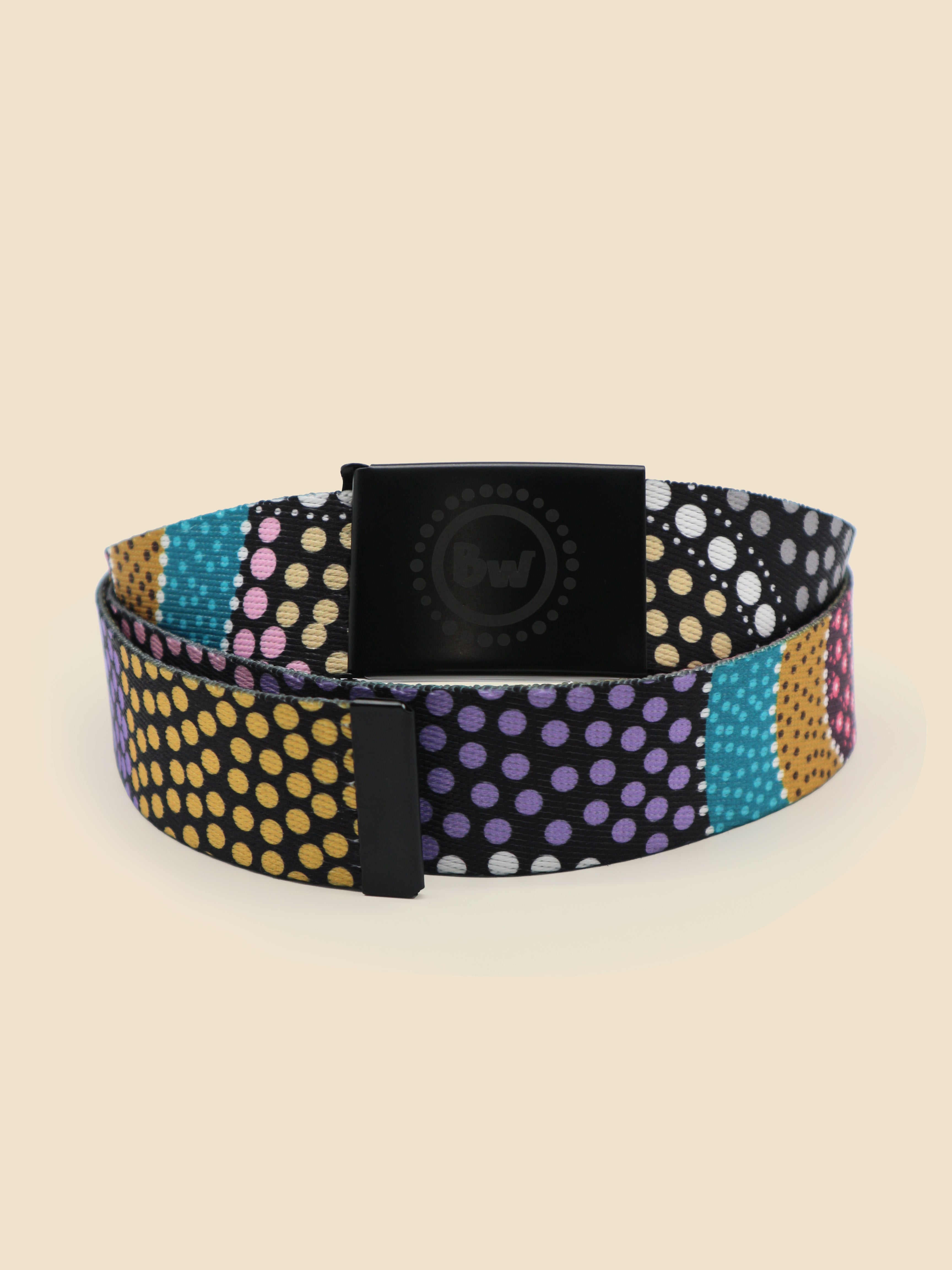 Family Journey - Kid's Belt with Aboriginal Art – BW Tribal