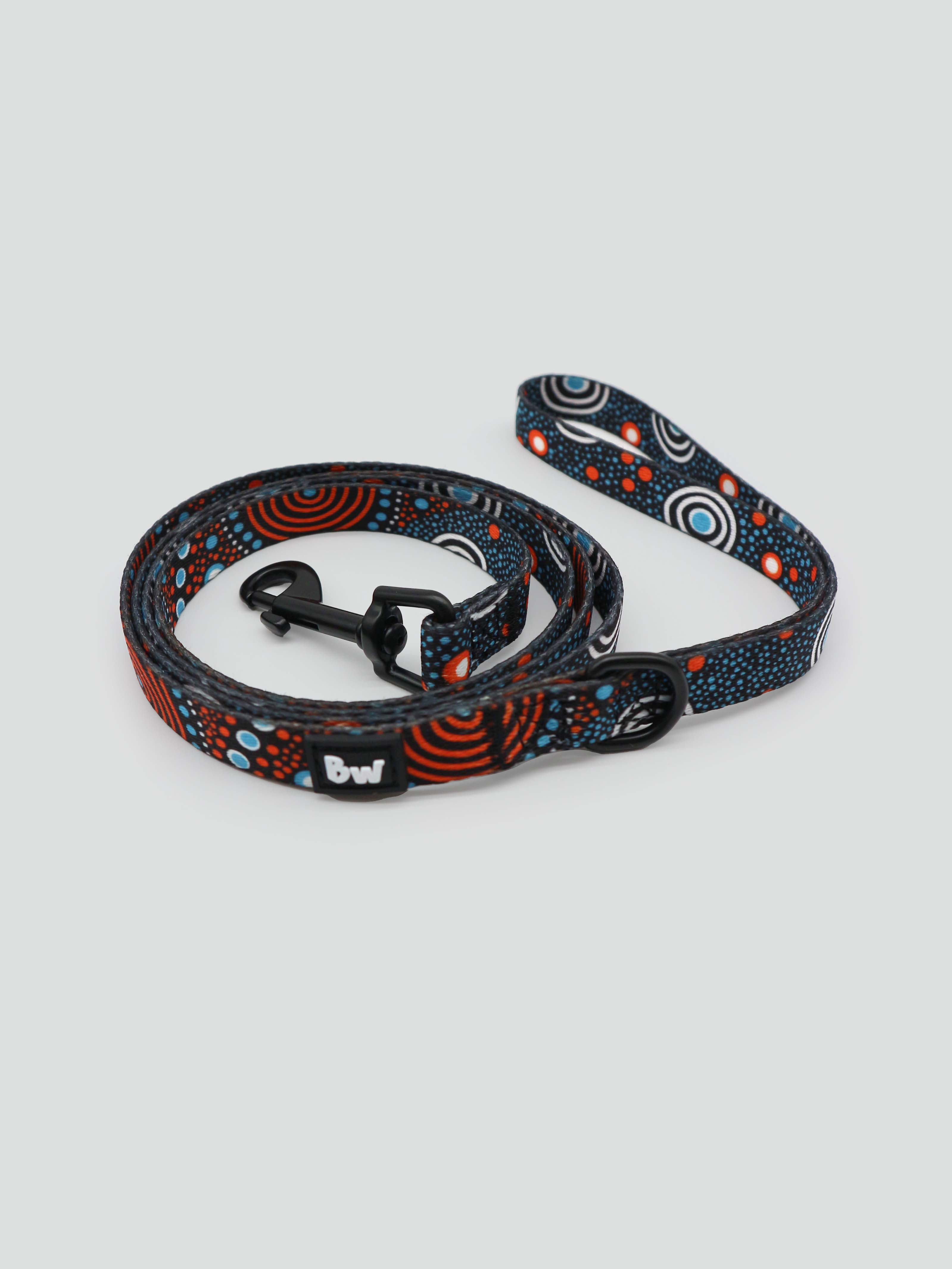 Family Place - Dog Leash with Aboriginal Art – BW Tribal