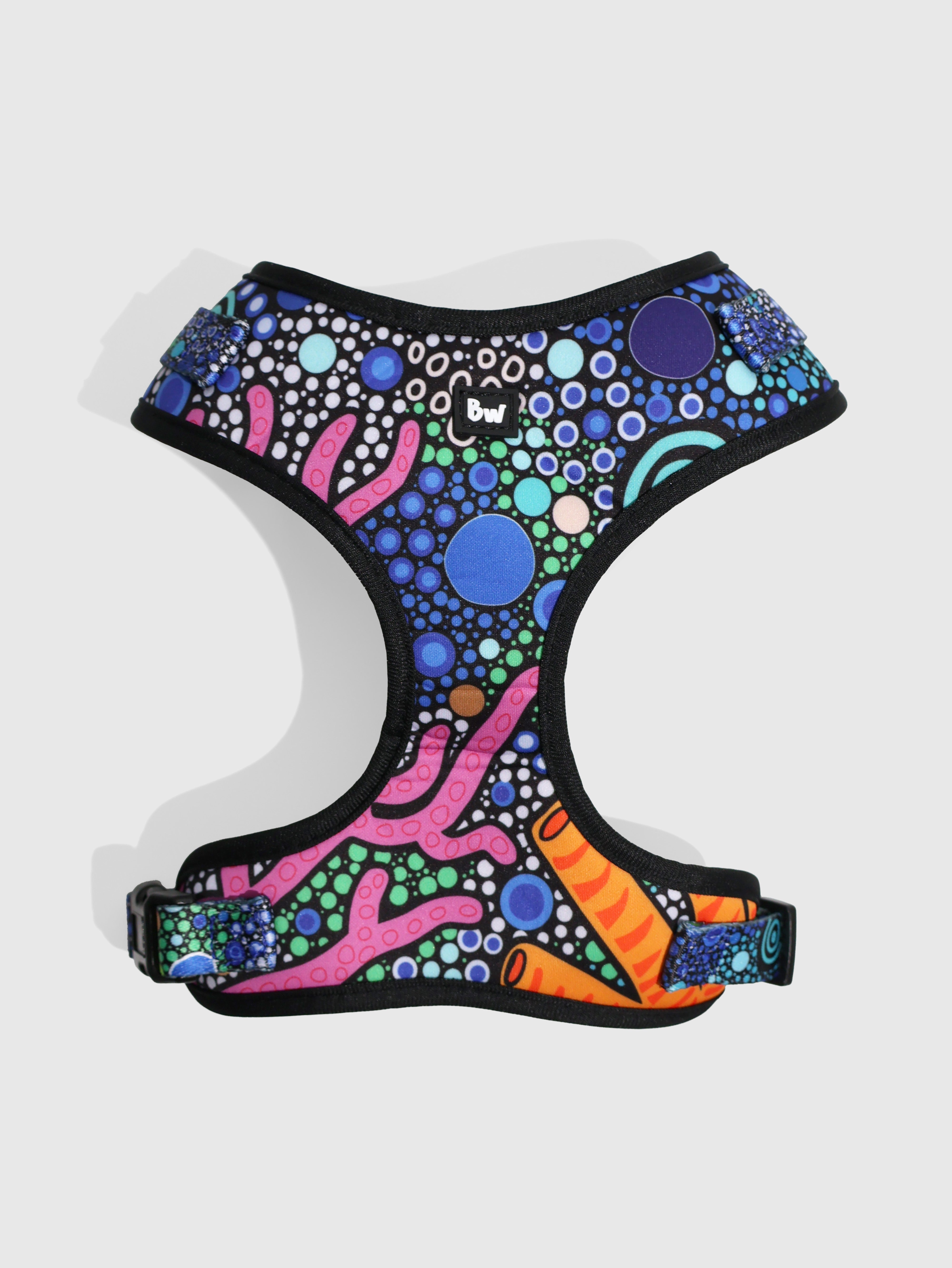 Gadu Bilima (Sea Turtle) - Dog Harness with Aboriginal Art – BW Tribal