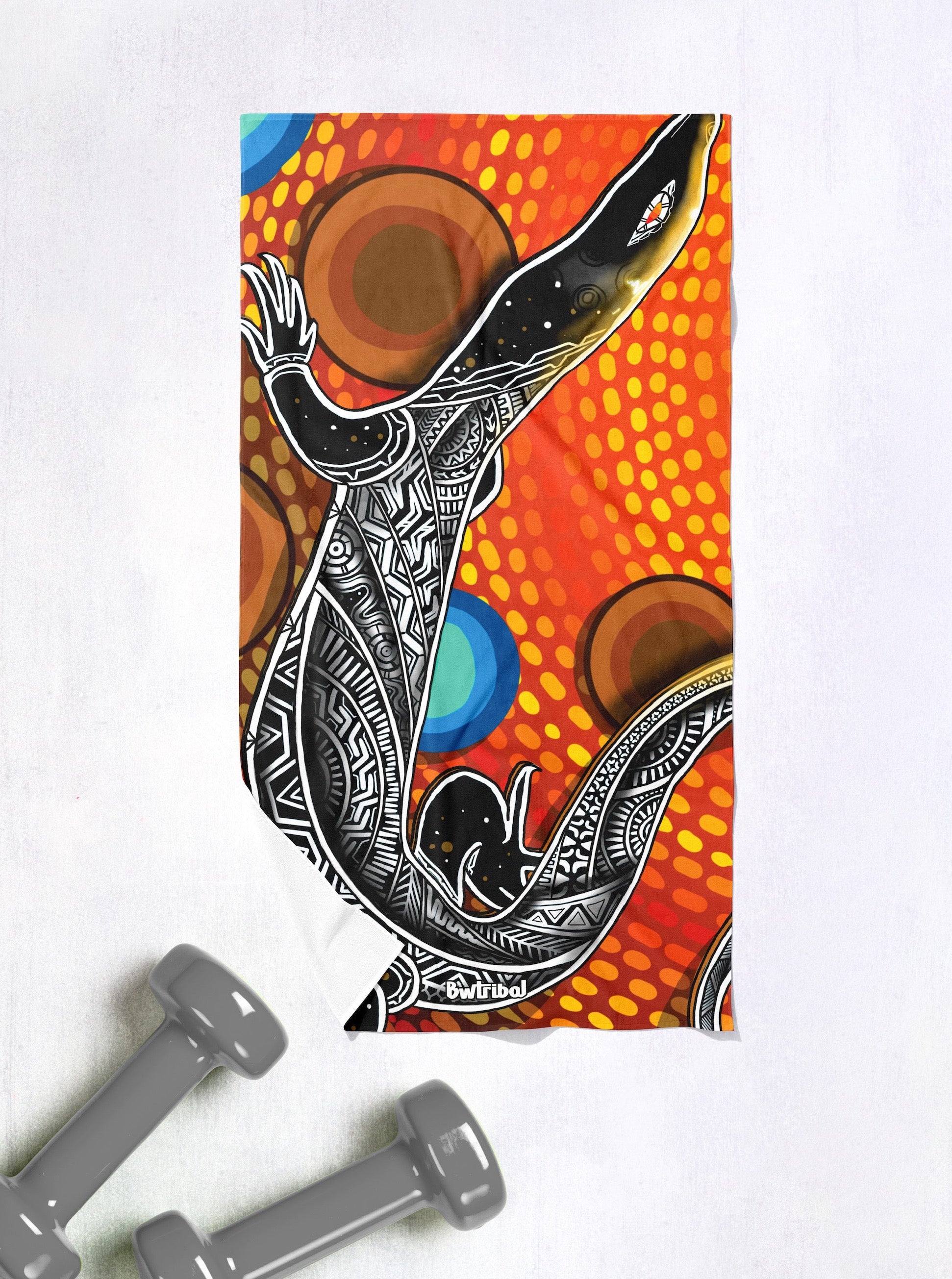 Goanna - Gym Towel – BW Tribal