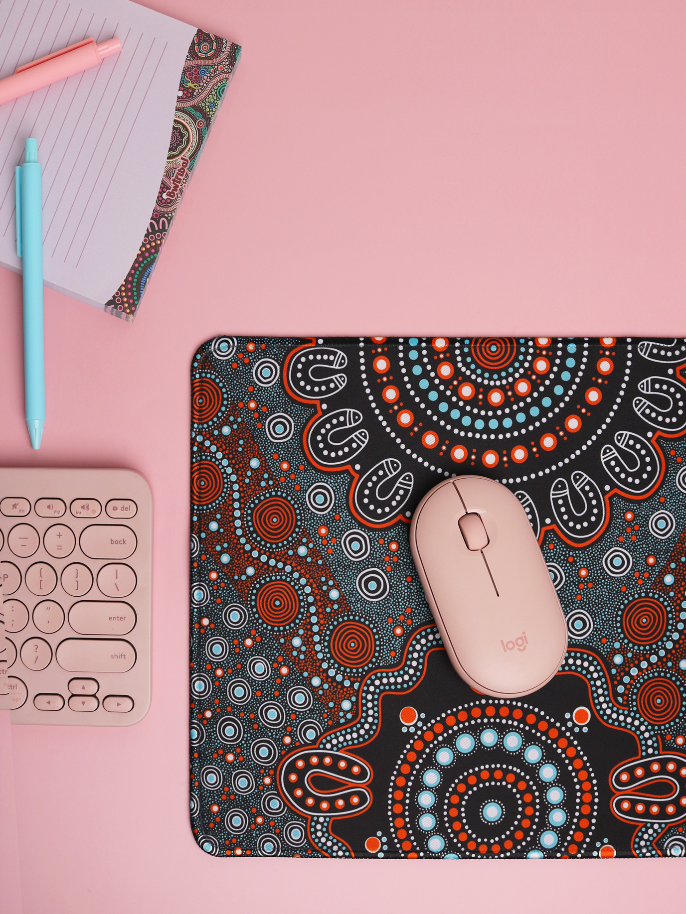 Family Place - Mouse Pad with Aboriginal Art – BW Tribal