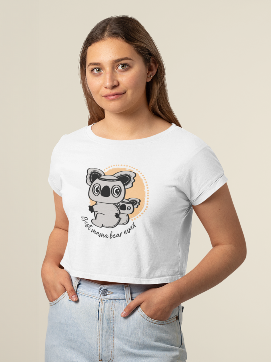 Koala Cuddles - Mother's Day Women's Crop Tee – BW Tribal