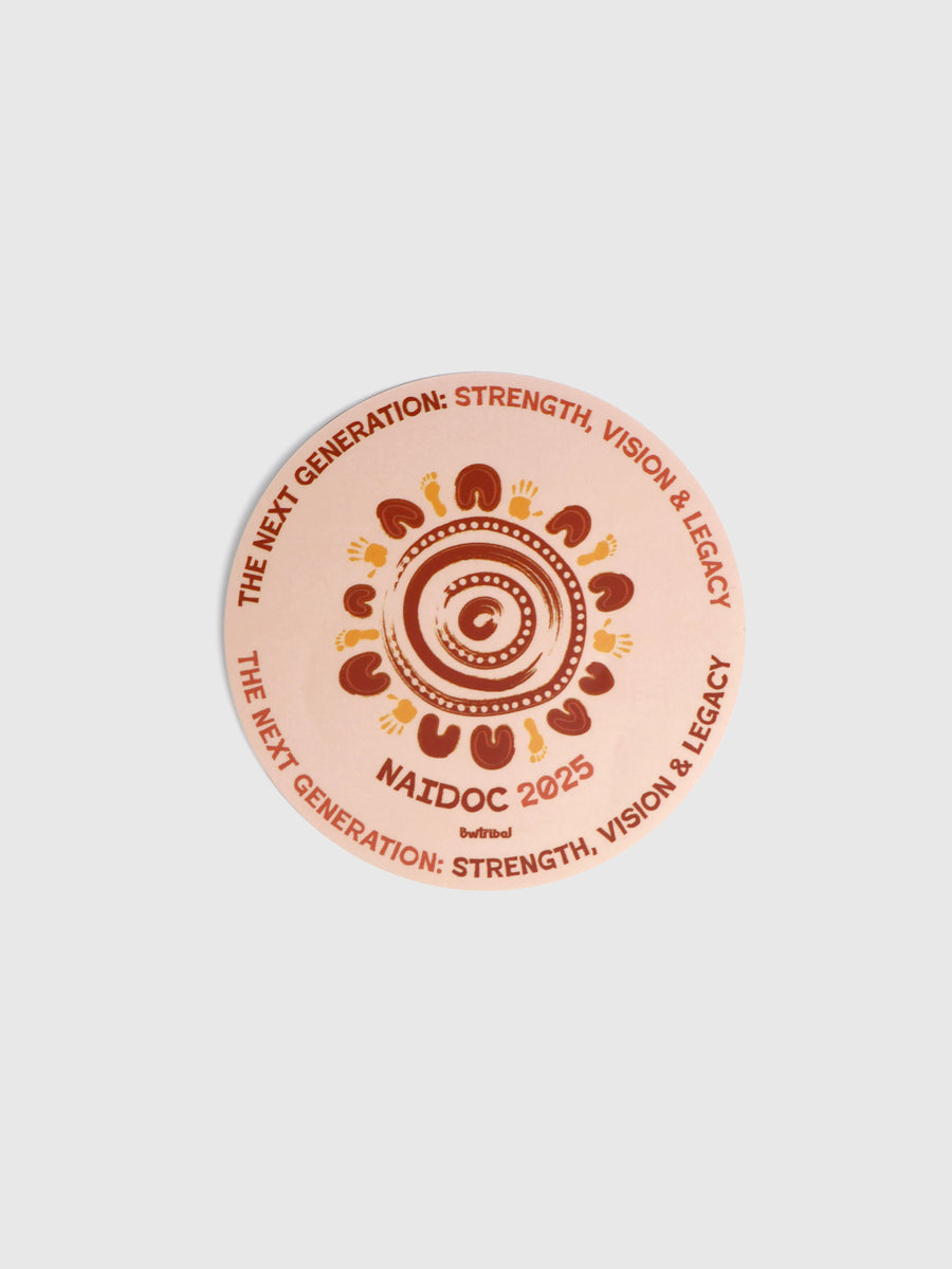 NAIDOC Week Logo (Round) - NAIDOC 2025 Laptop Sticker – BW Tribal