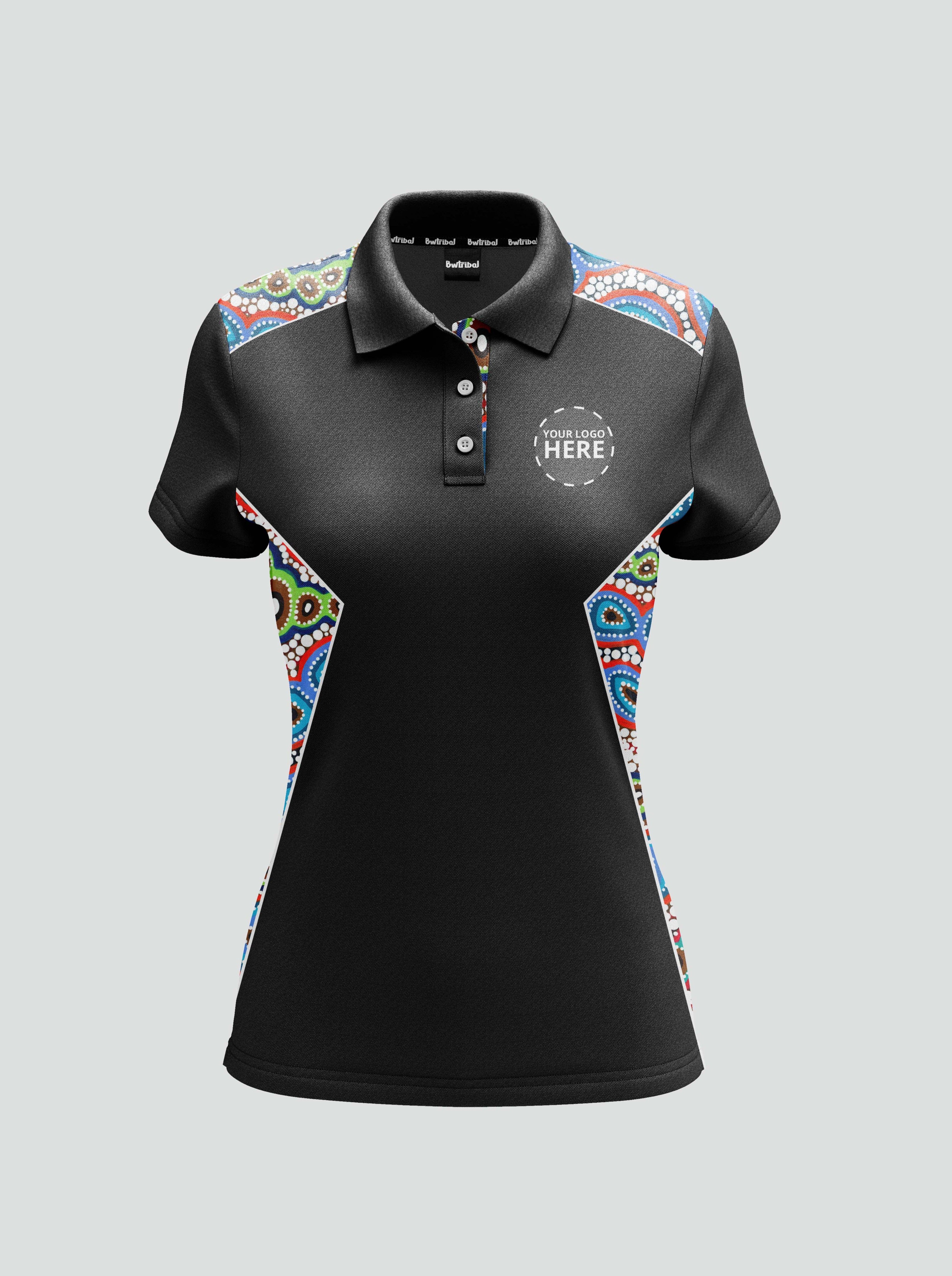 Contours of Country - Corporate Polo with Aboriginal Art – BW Tribal