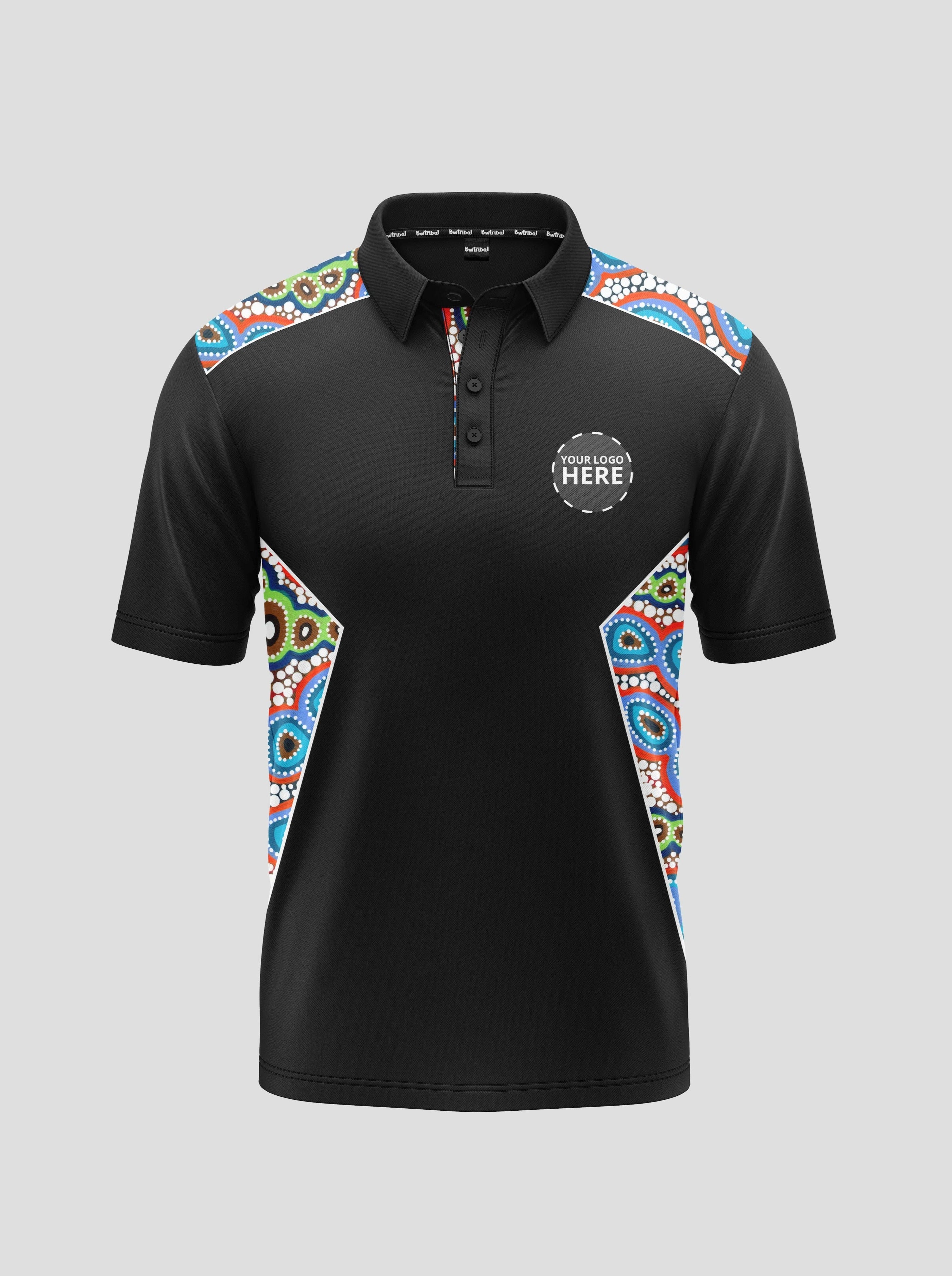 Contours of Country - Corporate Polo with Aboriginal Art – BW Tribal
