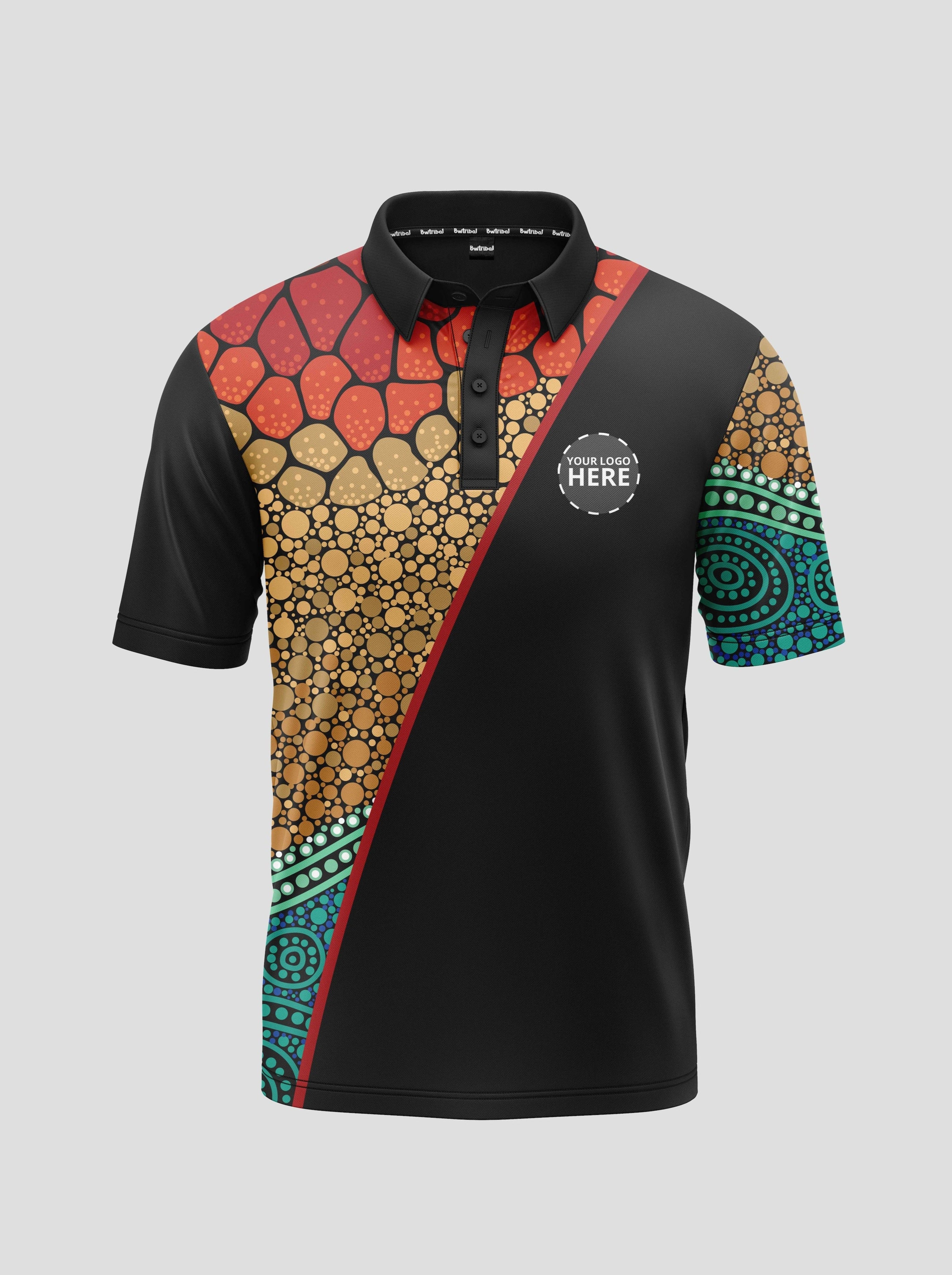 Ocean's Edge - Corporate Polo with Aboriginal Art – BW Tribal