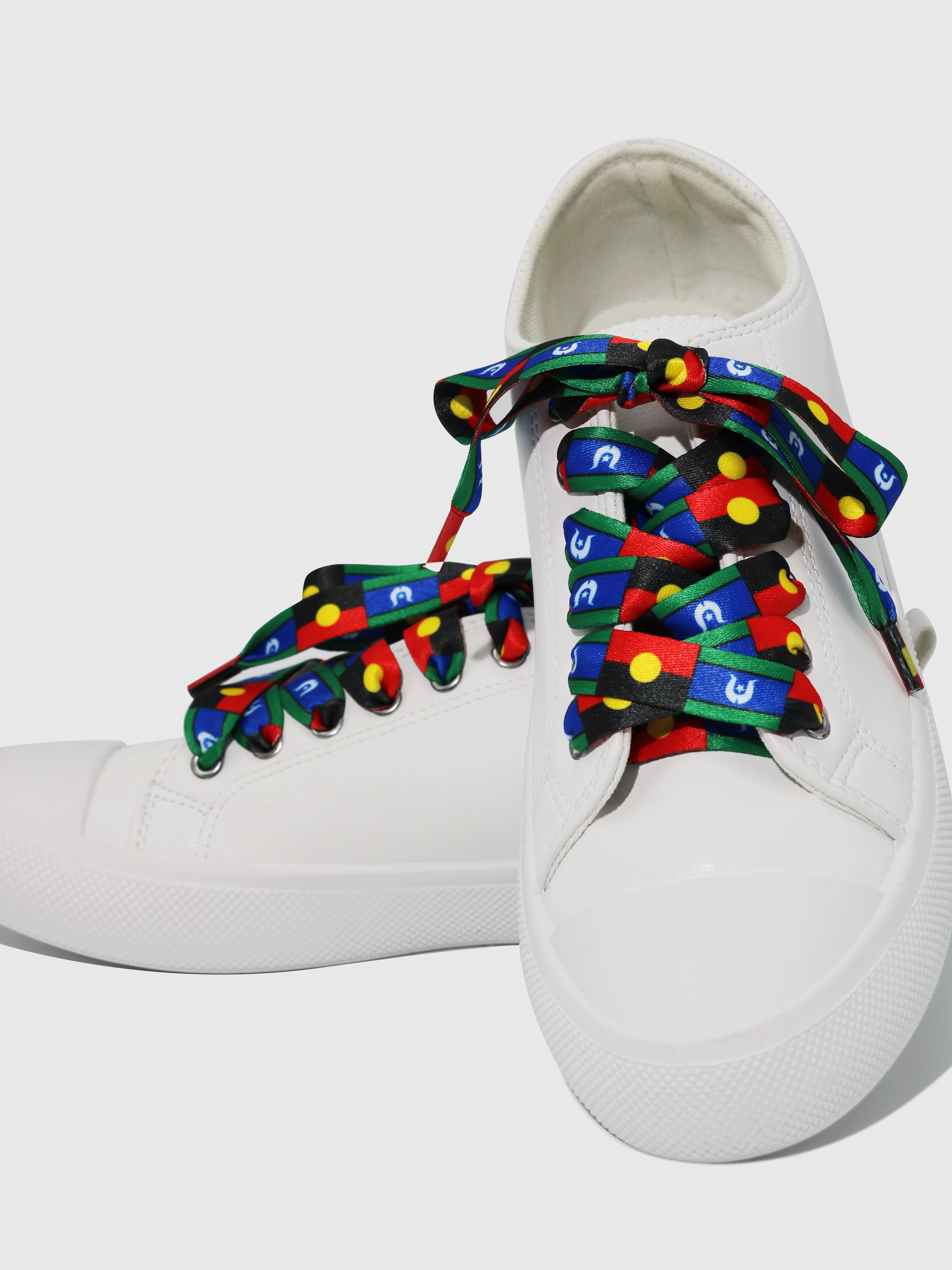 TSI Flag & Aboriginal Flag - Shoelaces with Aboriginal Art – BW Tribal