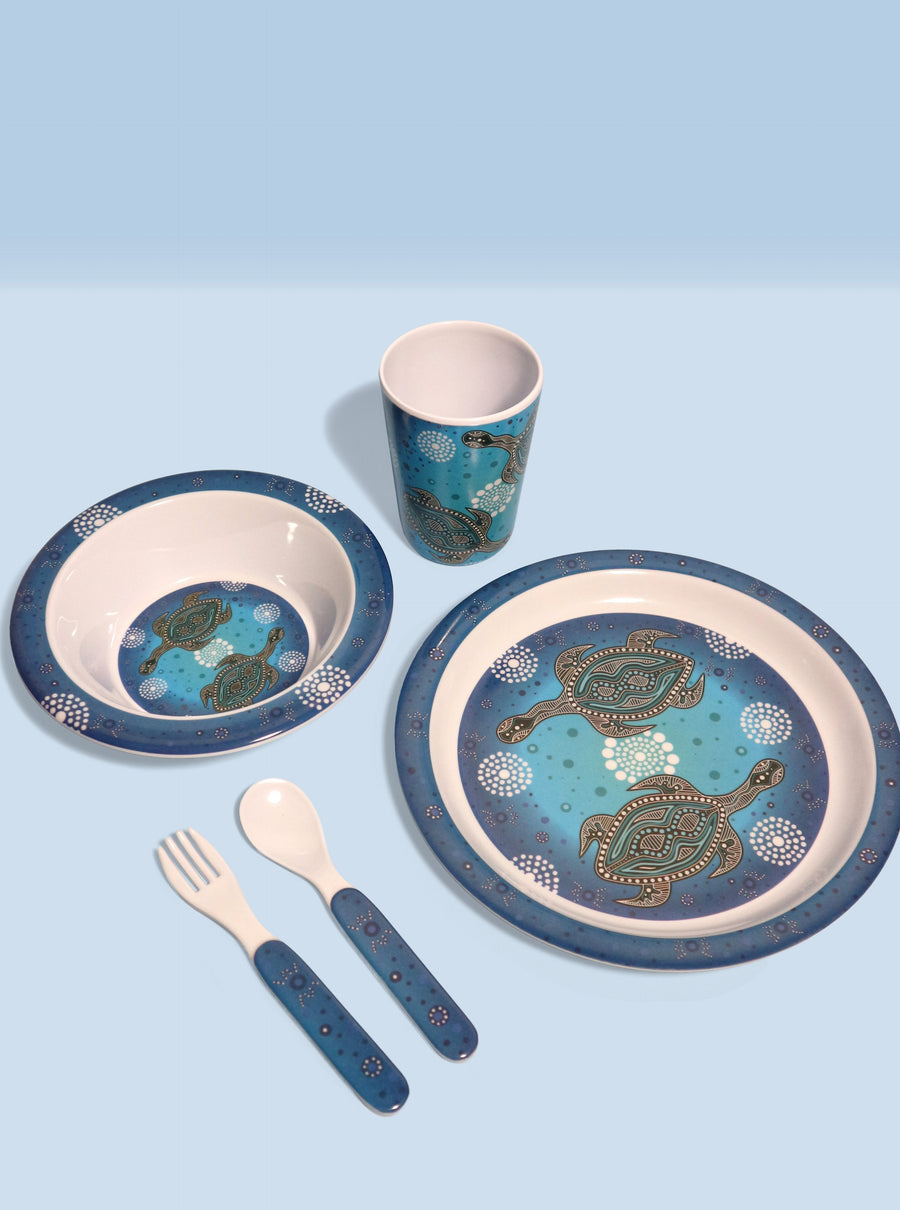 Kid's Mealtime Sets with Aboriginal Art – BW Tribal