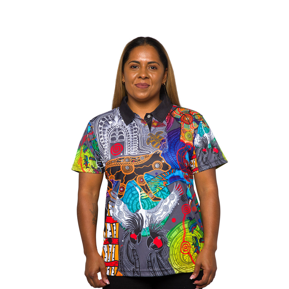 Cultural Spirit Artwork Indigenous Women's Polo Shirt | Beau ...