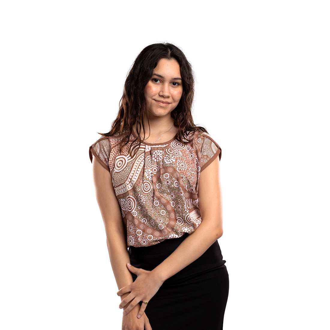 Yuuruu Yulunga (Rain Dance) | Women's Blouse Shirt | By Leah Brideson ...