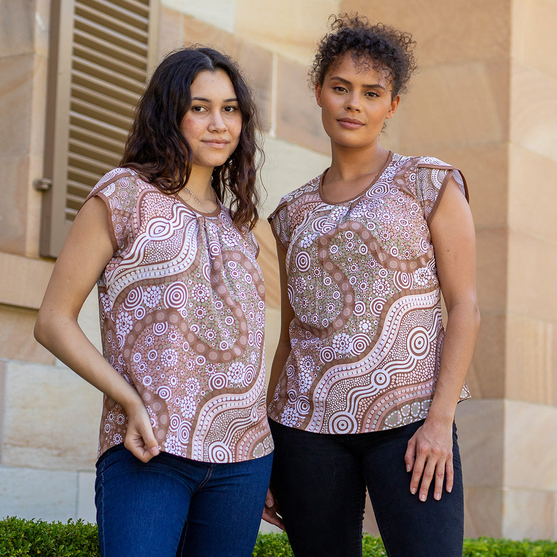 Yuuruu Yulunga (Rain Dance) | Women's Blouse Shirt | By Leah Brideson ...