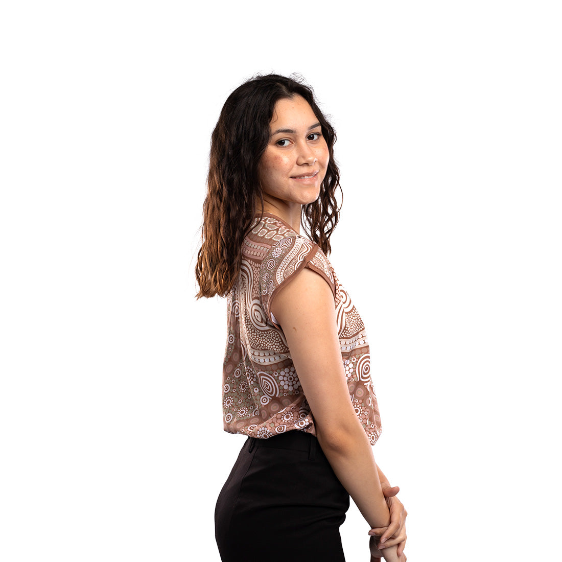 Yuuruu Yulunga (Rain Dance) | Women's Blouse Shirt | By Leah Brideson ...